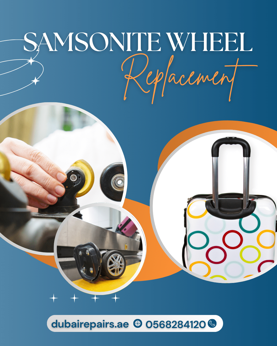 samsonite wheel replacement - 0568284120